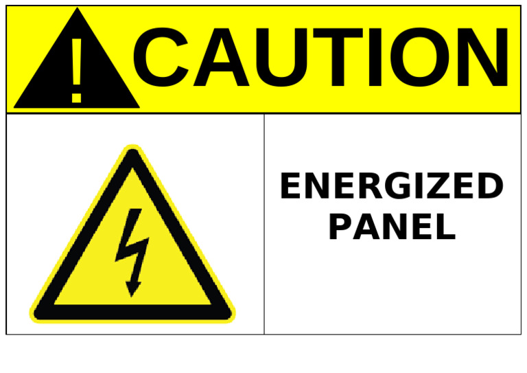 Energized Panel | PDF