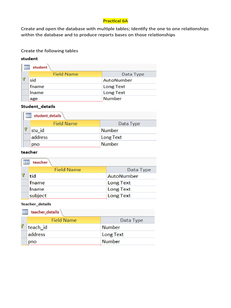 Practical 6 | PDF | Relational Database | Databases