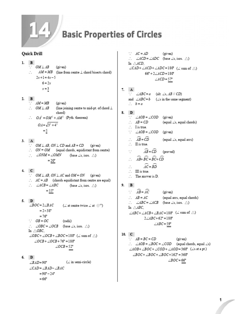 Unit 14 Solution Pdf Rectangle Geometry