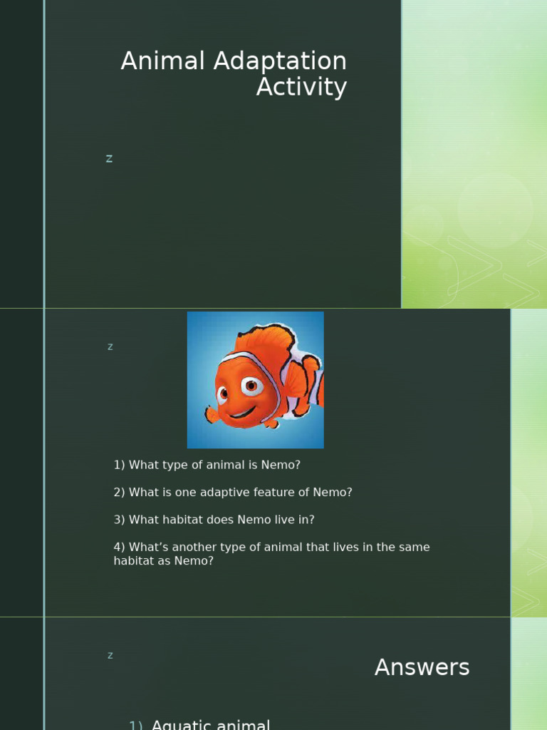 Animal Adaptation | PDF | Language Arts & Discipline