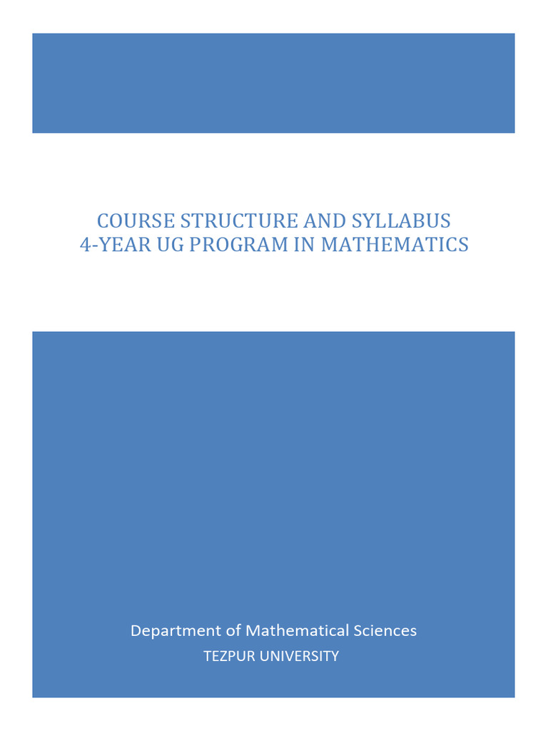 CSS 4yUG Mathematics | PDF | Integral | Ordinary Differential Equation