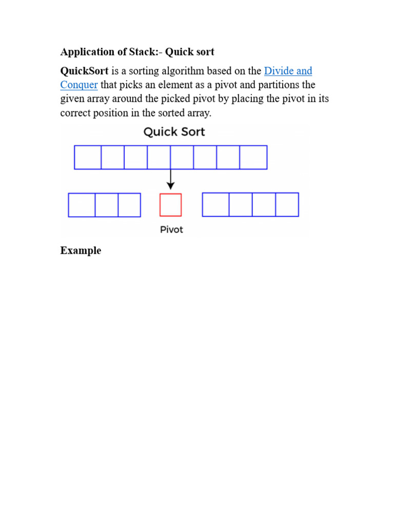 Quick Sort | PDF | Teaching Methods & Materials