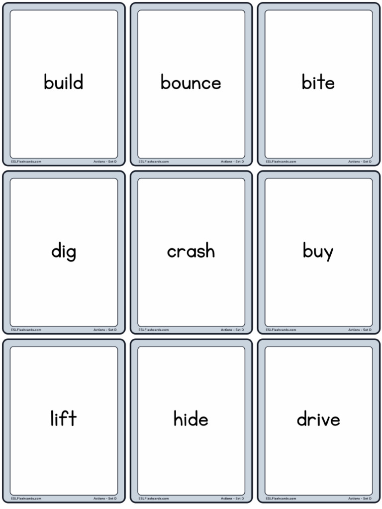 actions-set-d-small-word-cards | PDF
