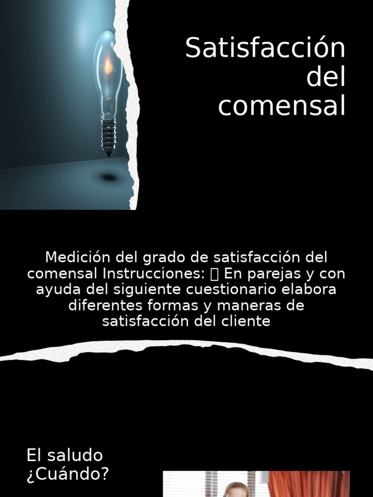 Satisfacción del Comensal: Claves y Estrategias | PDF | Cliente