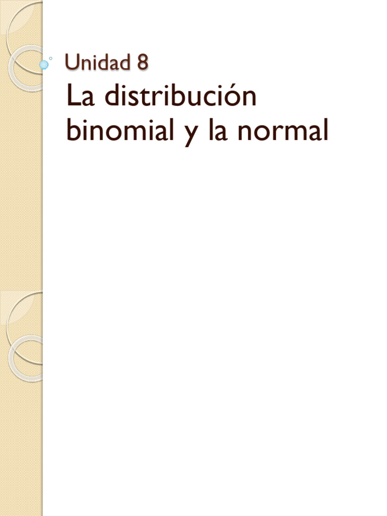UD8 Distribucion Binomial y Normal | PDF | Distribución normal | Desviación Estándar