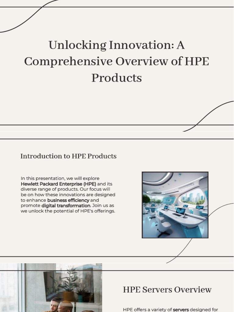 Unlocking Innovation: A Comprehensive Overview of HPE Products ...