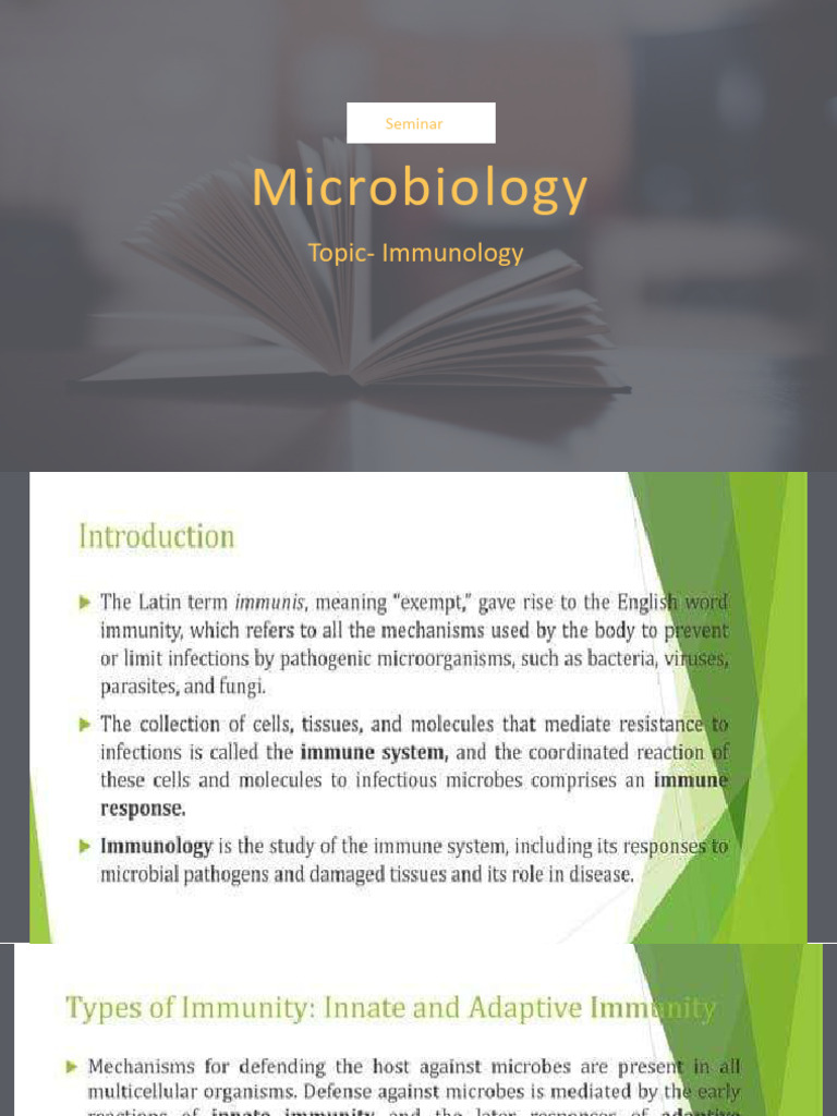 Microbiology: Topic-Immunology | PDF