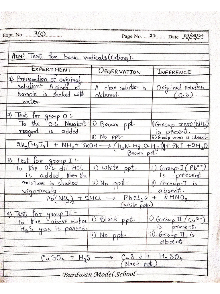 Chem Prac 7 (C) | PDF