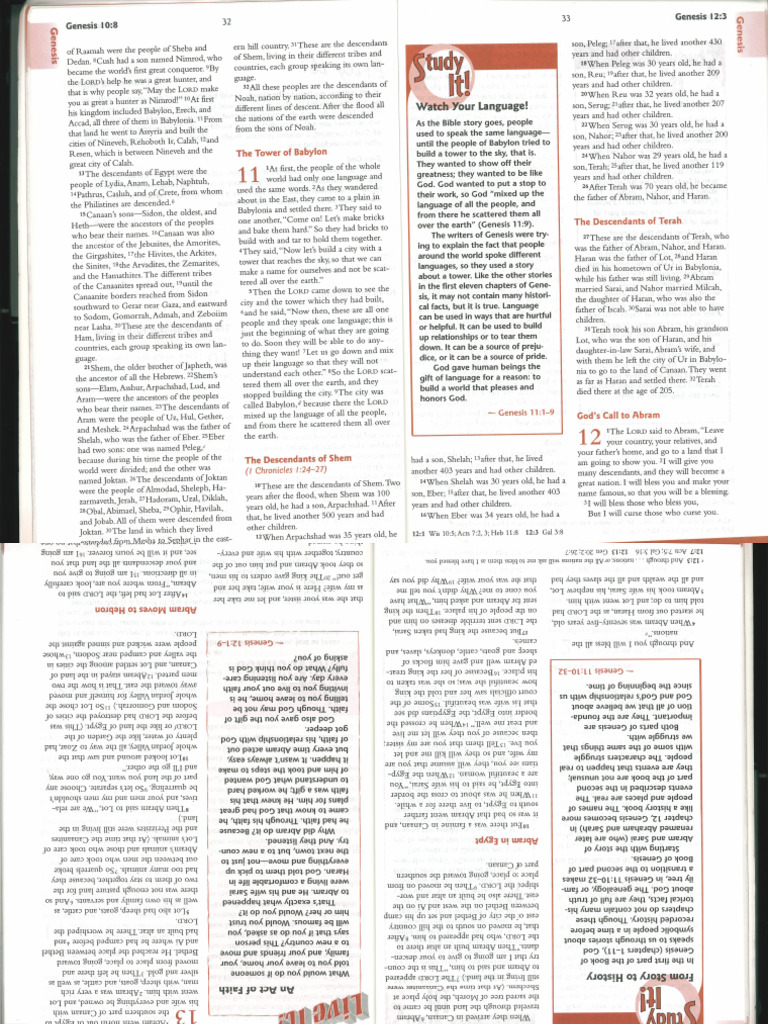 Genesis 12 1-9 (God Calls Abraham) | PDF