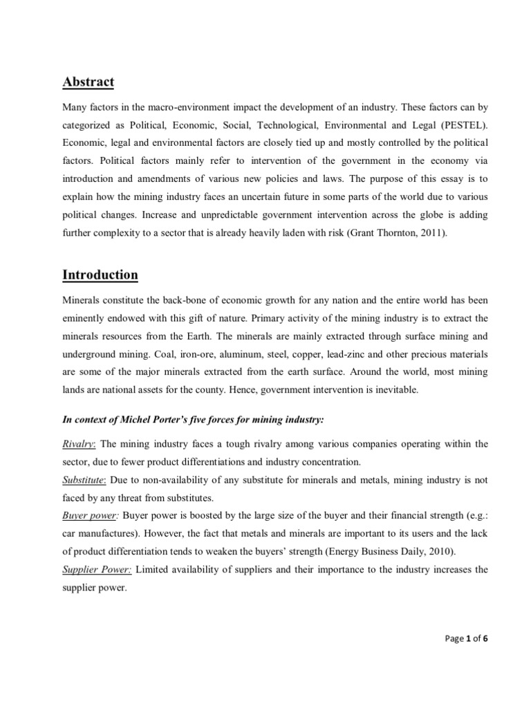 Mining Industry Political Issues | PDF | Economic Interventionism | Taxes