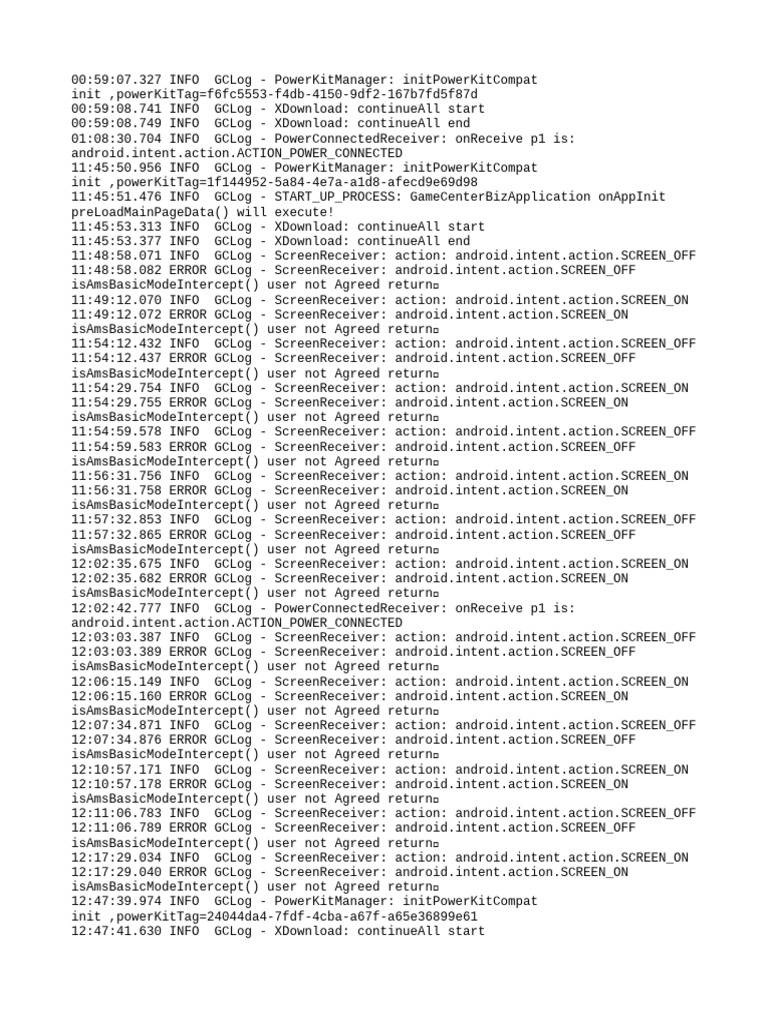 Android Screen Receiver Logs Analysis | PDF | Computers