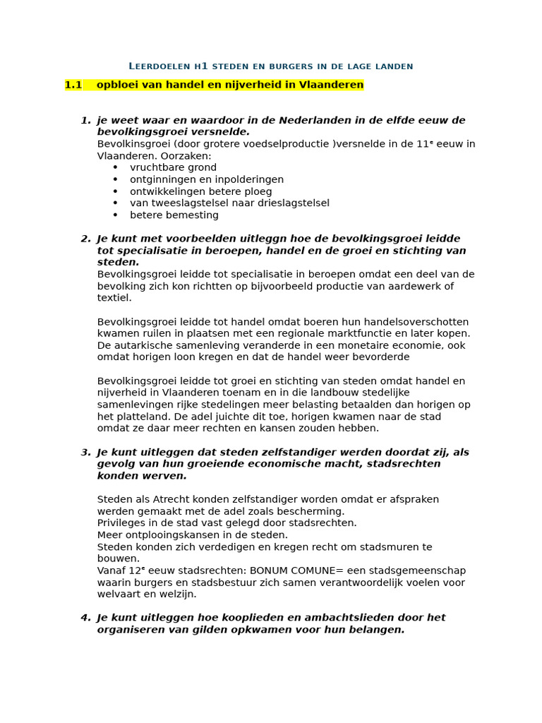 Leerdoelen h1, h2 | PDF