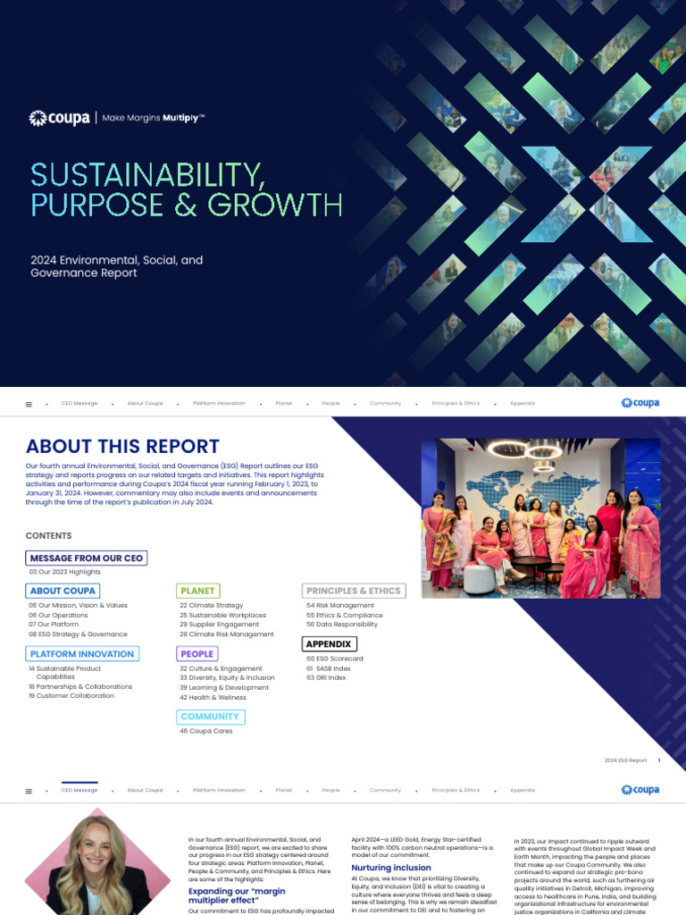 2024 ESG-Report | PDF | Supply Chain | Sustainability