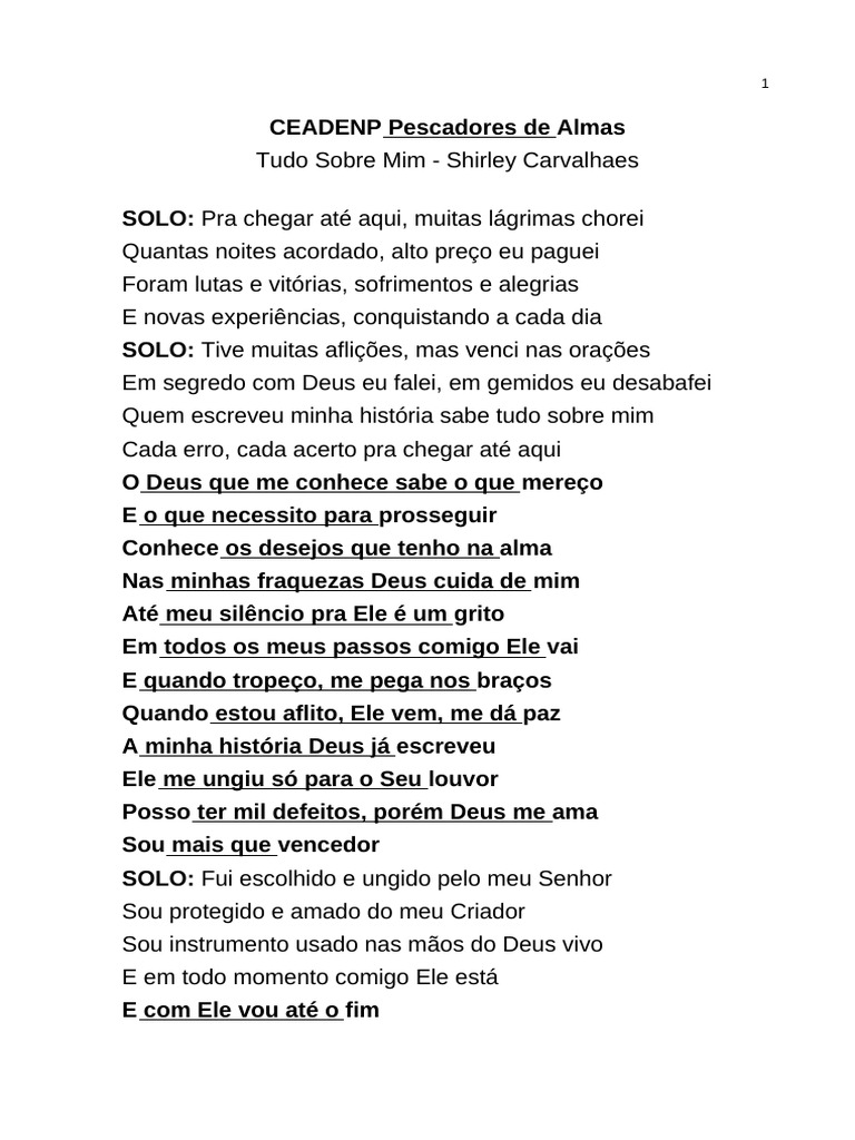 Tudo Sobre Mim | PDF