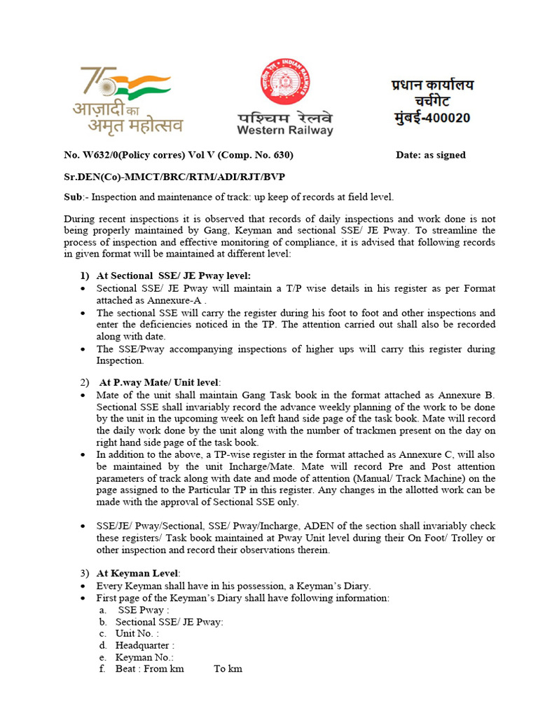 Document From Rama Shankar Singh | PDF | Rail Infrastructure