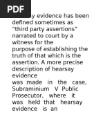 Civil Evidence Act 1995 Overview | PDF | Hearsay | Evidence (Law)