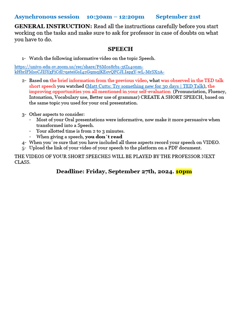 Asynchronous Session - September 21st | PDF