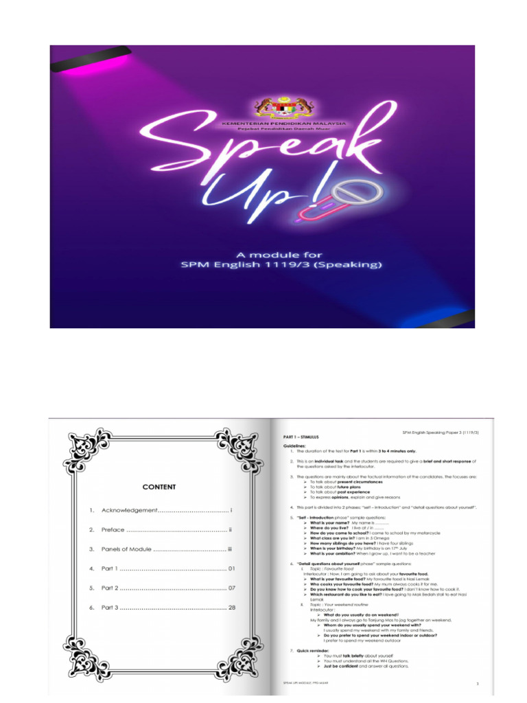 Speaking Module | PDF