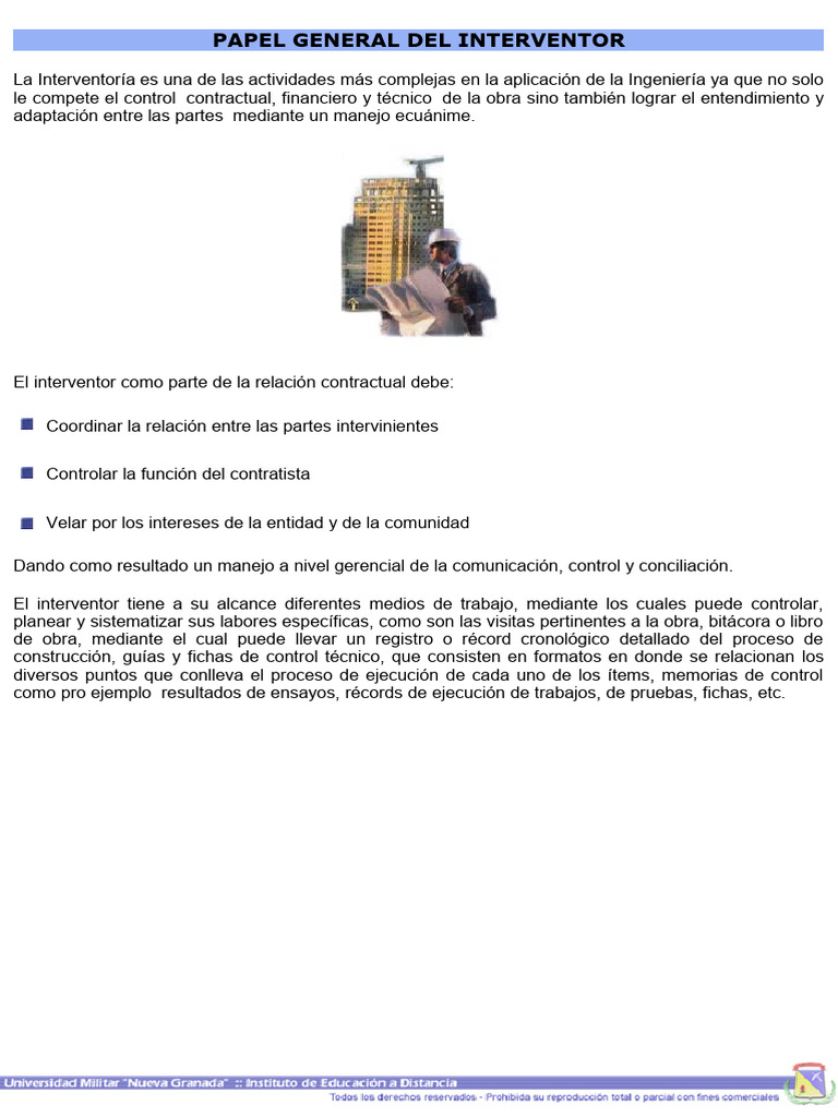 Papel General Del Interventor | PDF | Finanzas y dinero | Arte