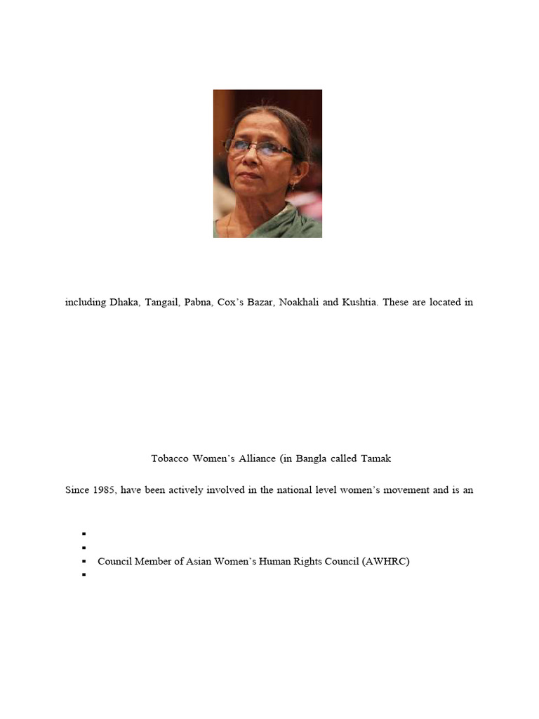 Farida Akhter: UBINIG Director & Activist | PDF | Self-Improvement