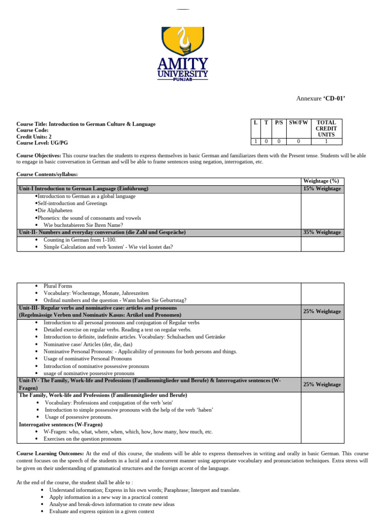 Introduction to German Language Course | PDF | Pronoun | German Language