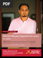 ABSLI Nishchit Aayush Plan V12 Brochure Web Version 8679bdb2d3 | PDF | Insurance | Present Value