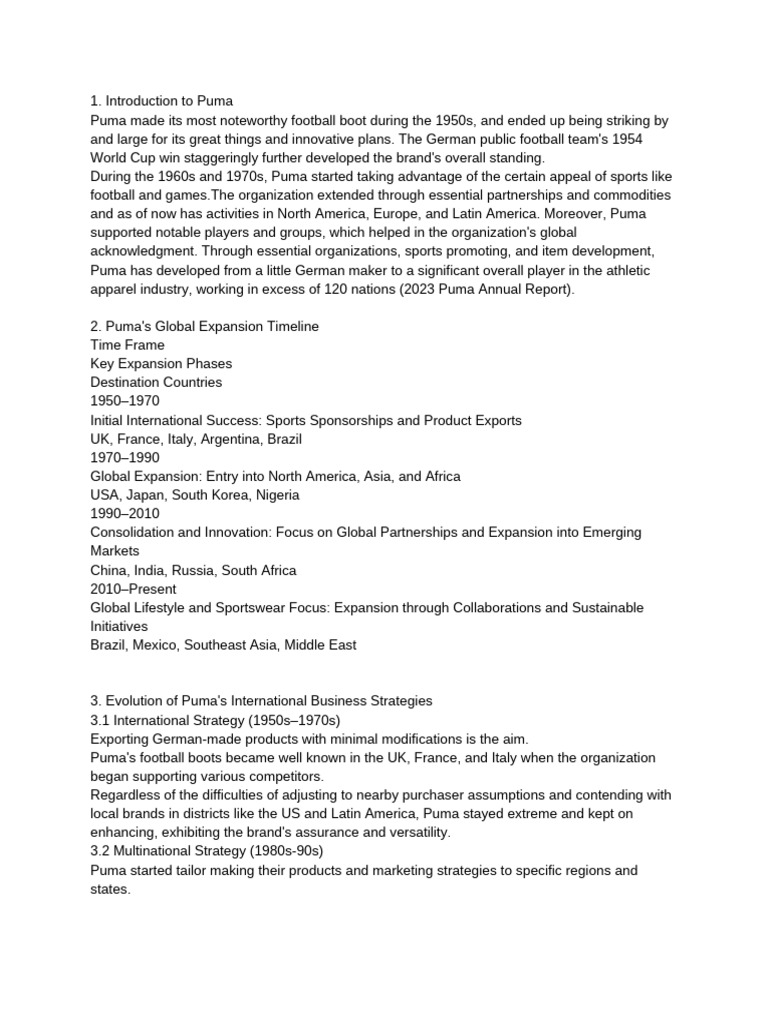 Puma | PDF | Brand | Marketing Strategy