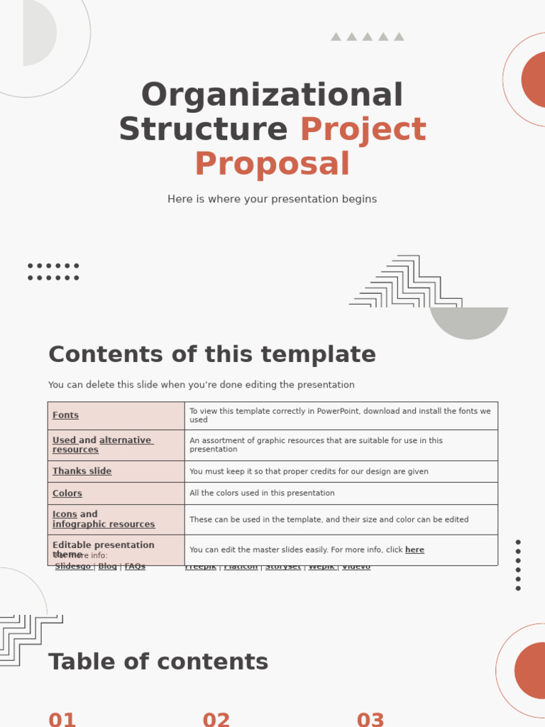 Organizational Structure Project Proposal by Slidesgo | PDF | Expense ...