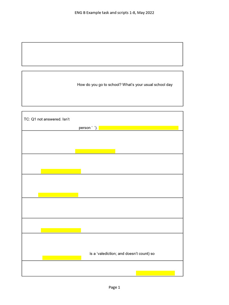 Matura Exam Scripts 1-8 Analysis | PDF | Educational Assessment And ...