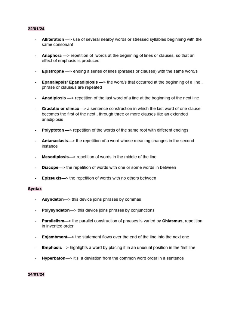 Rethorical Devices | PDF | Language Mechanics | Rhetorical Techniques