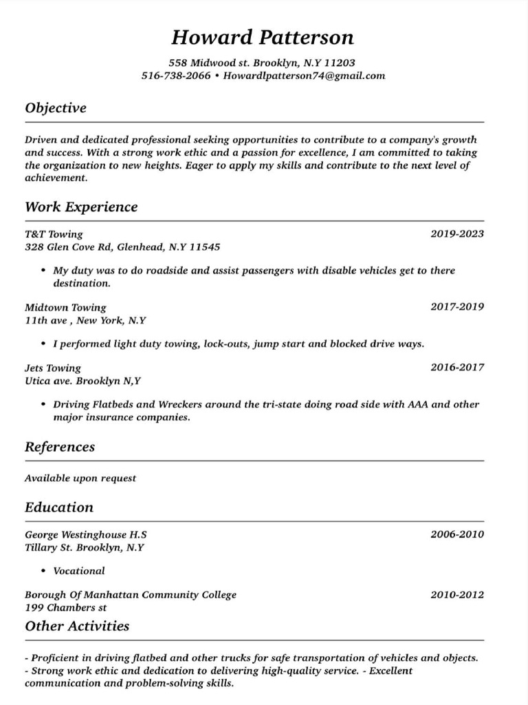 Real resume | PDF