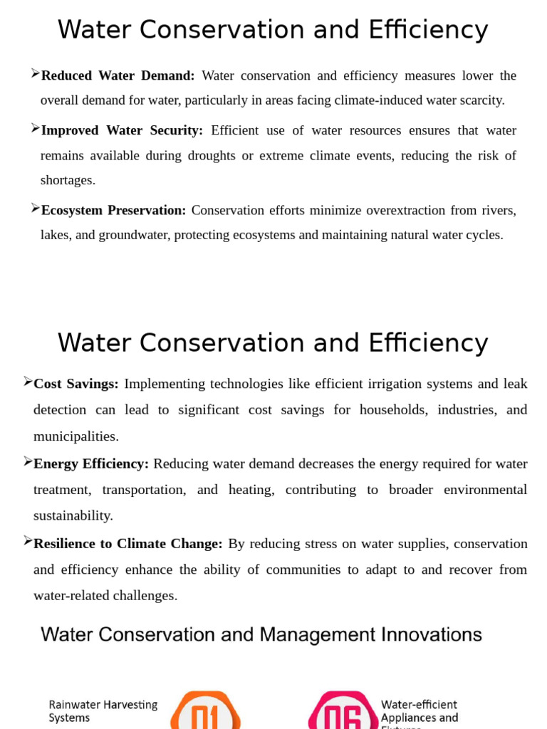 Water Conservation and Early Warning Systems | PDF | Water Conservation ...