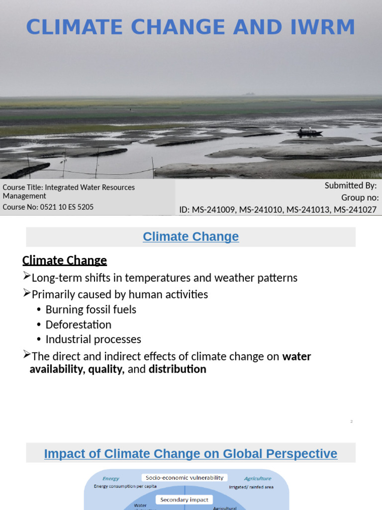 IWRM Final Draft V1 (Autosaved) | PDF | Water Resources | Climate Change