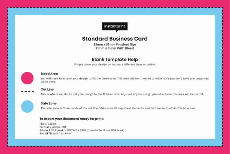 Standard Business Card Template | PDF