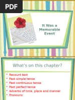 Examples of Time Markers in English | PDF