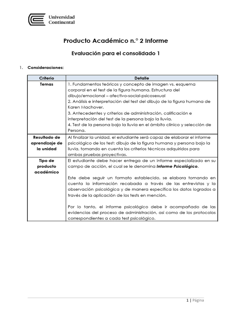 Pa - Informe Garciacosmeanaclaudia | PDF | Sicología | Las emociones