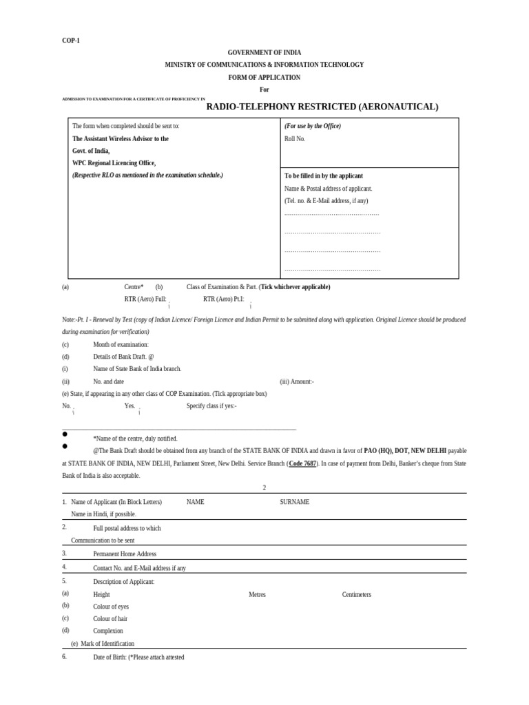 01 RTR Application | PDF | Cheque