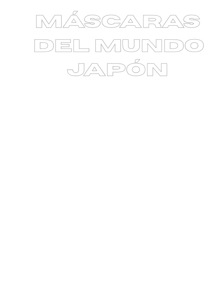 Máscar-As Del Mundo Japón | PDF