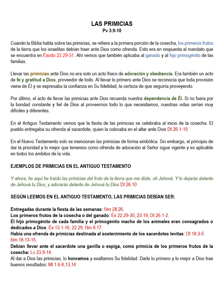 Las Primicias | PDF | Cristo (título) | La resurrección de Jesús