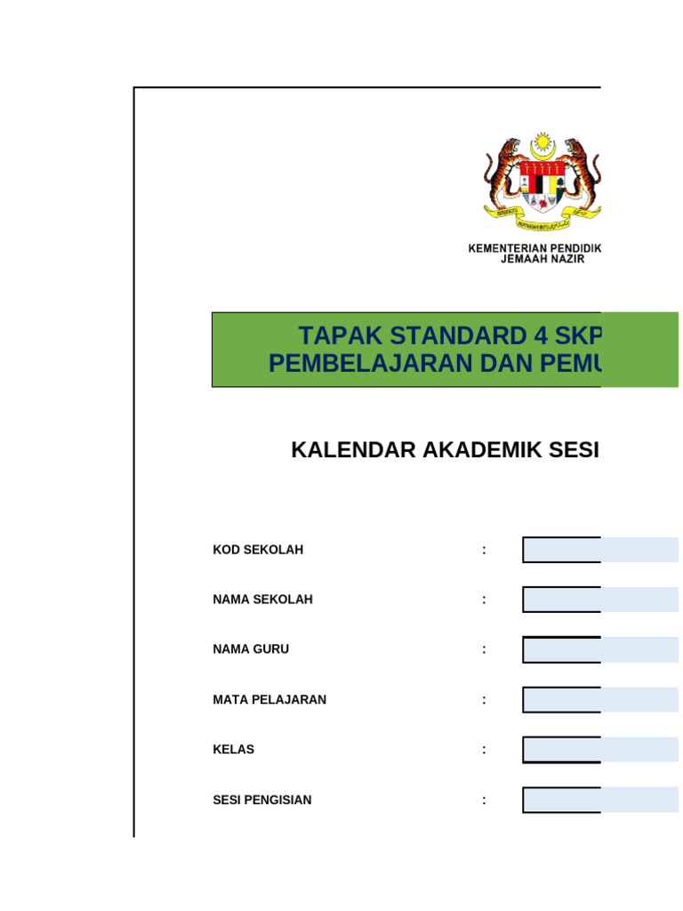 Borang SKPM Kualiti@Sekolah STD 4 | PDF | Karier & Perkembangan