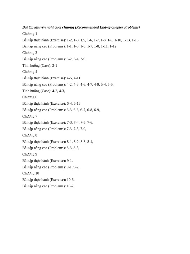 Recommendation Problems - Financial Analysis | PDF