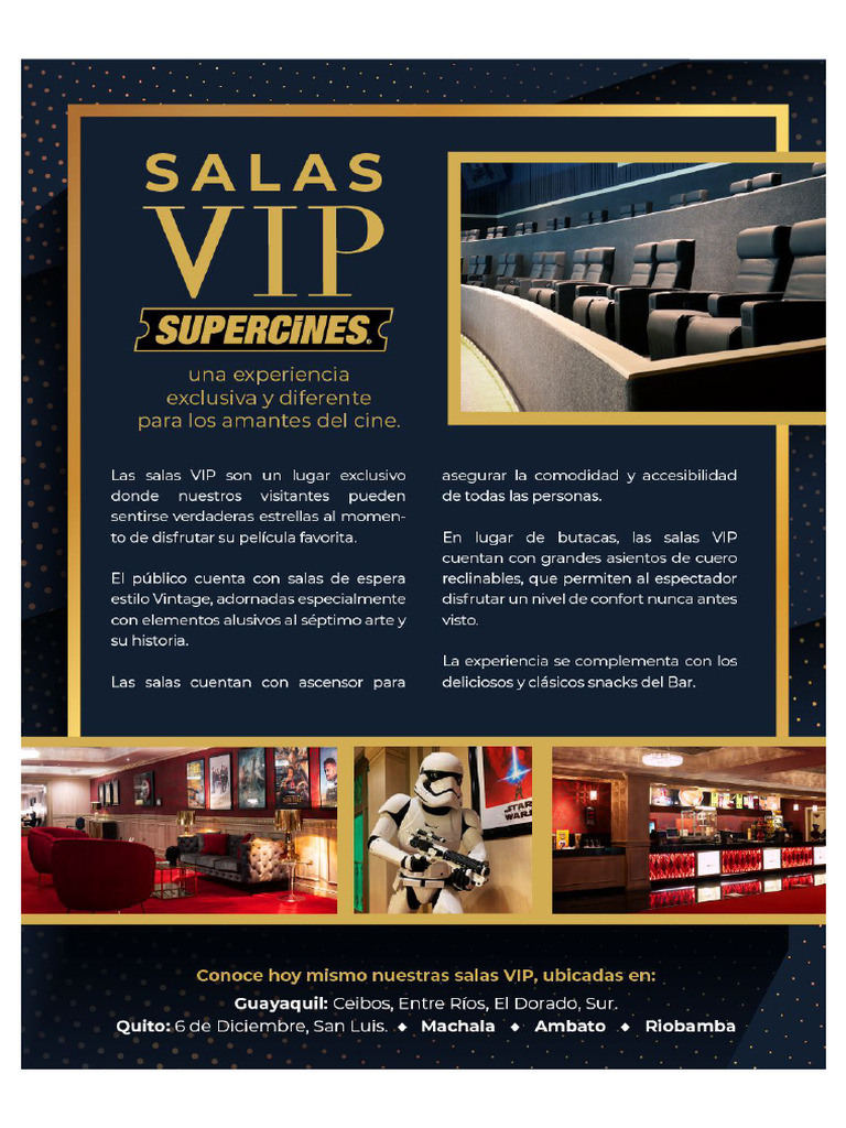 Salas Vip Supercines | PDF