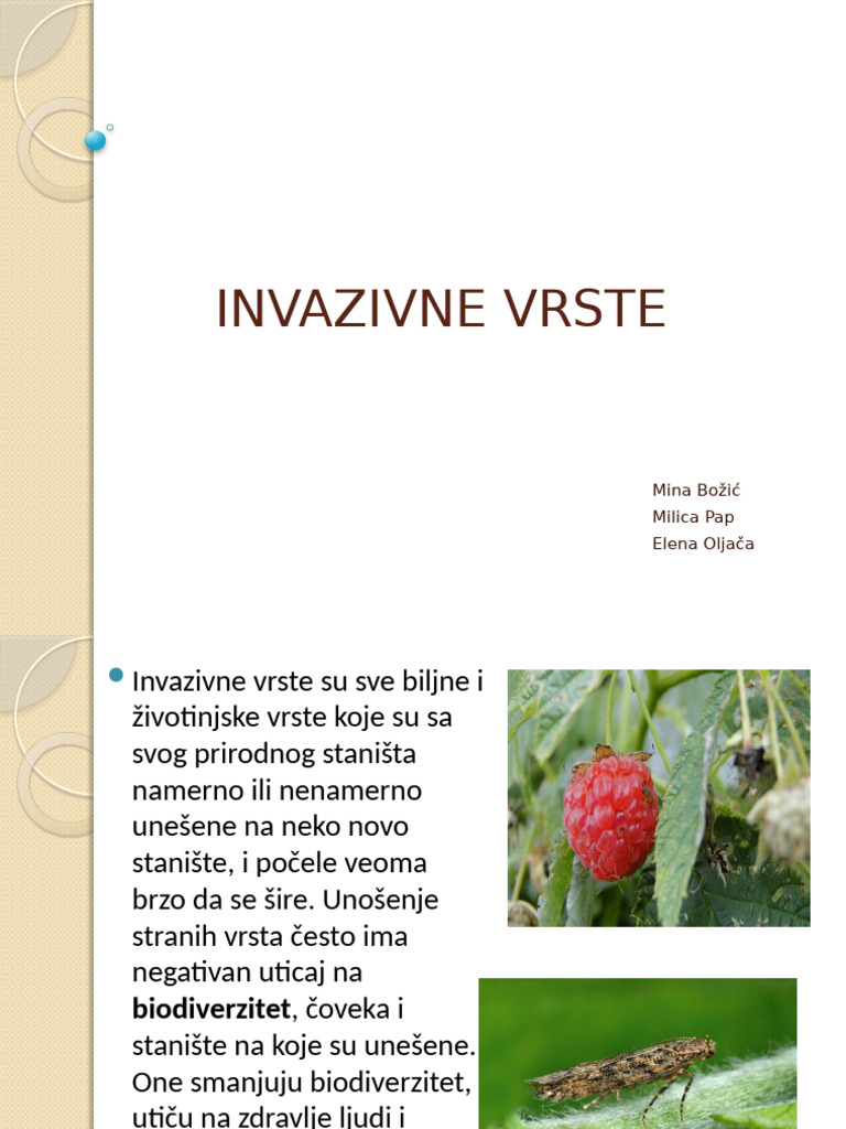 Invazivne Vrste 3 | PDF