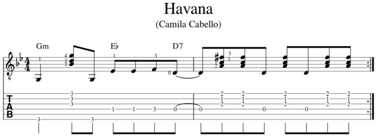 Havana - Guitar Tab | PDF