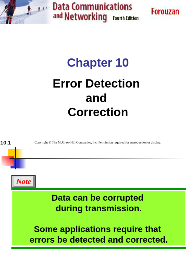 Data Communication Chapter-10 - Error Detection - Correction | PDF | Error Detection And ...