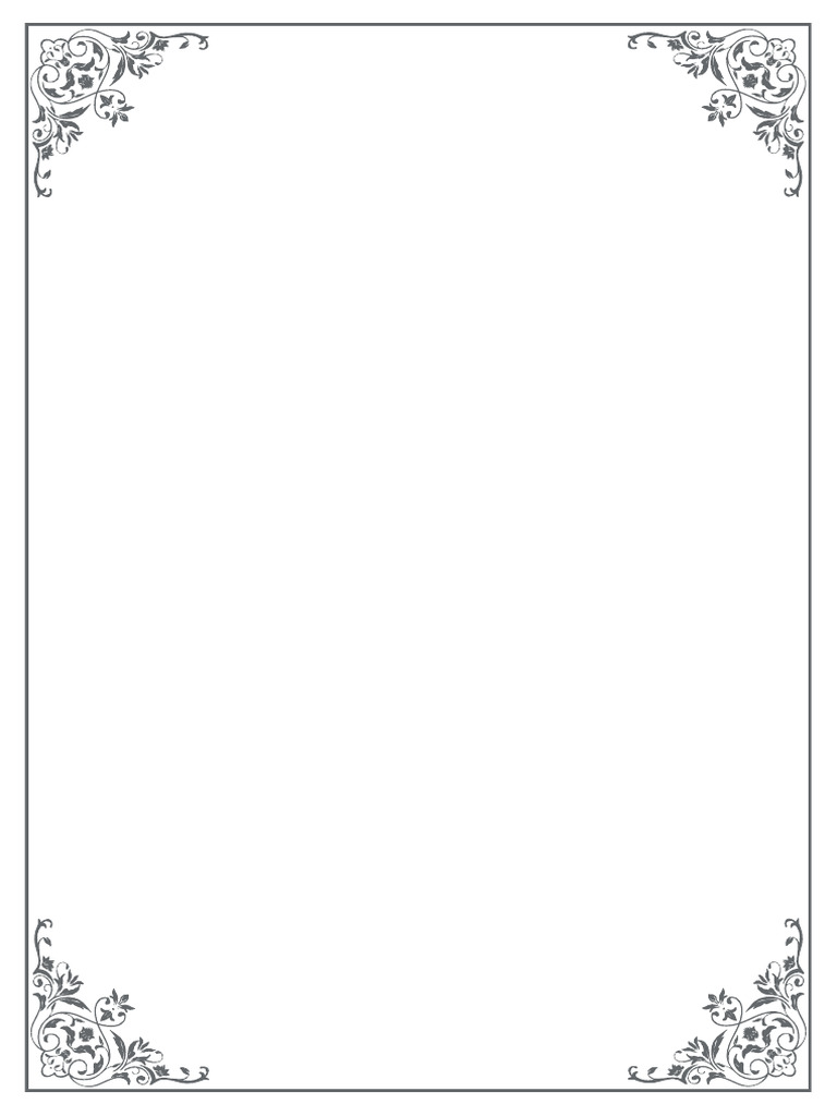 Gray Vintage Page Border | PDF
