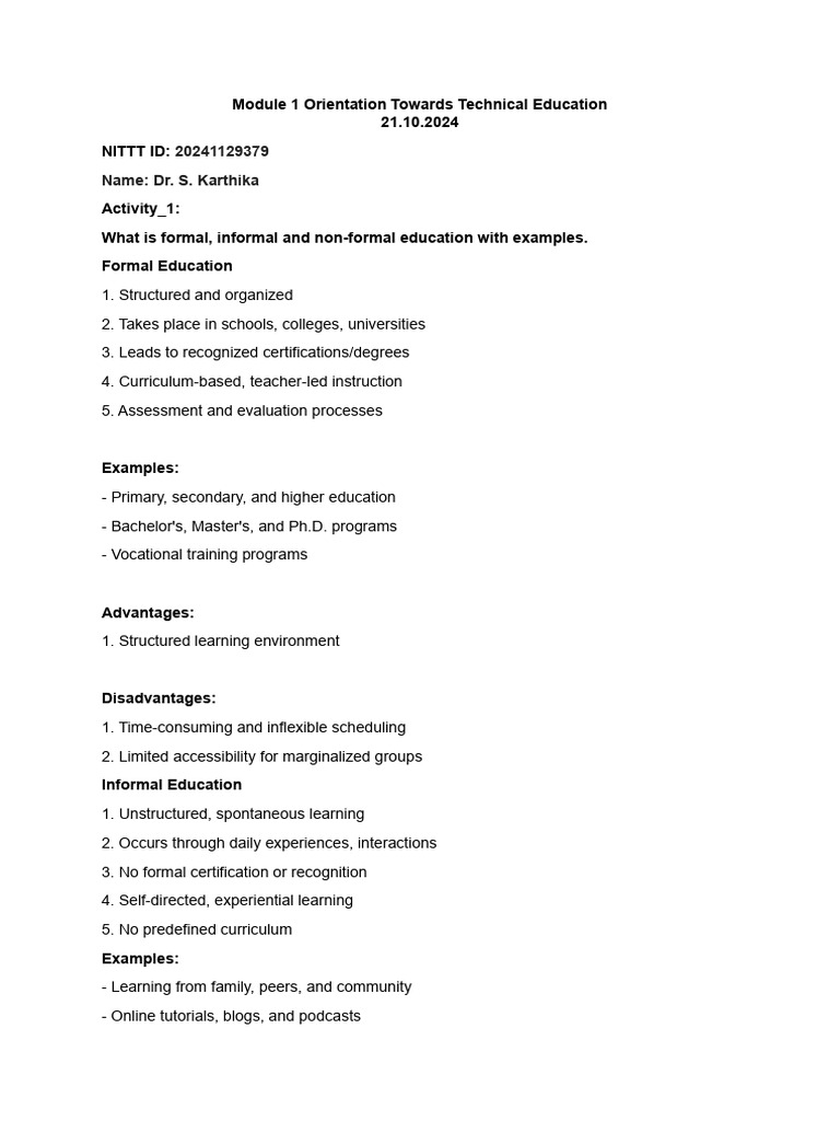 Course Journal - Week 1 | PDF | Direct Current | Learning
