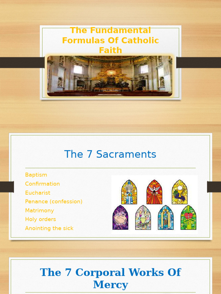 Essential Catholic Teachings Overview | PDF | Seven Deadly Sins ...