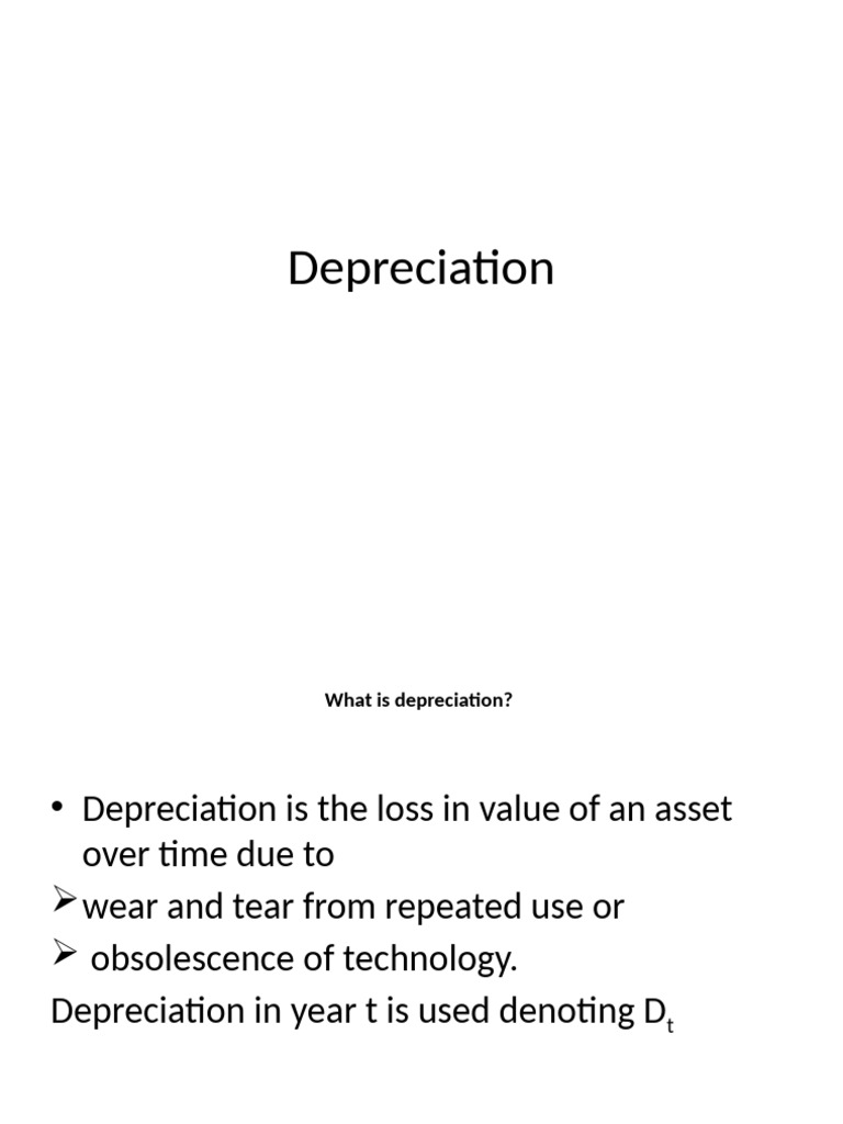7 Depreciation | PDF | Depreciation | Book Value