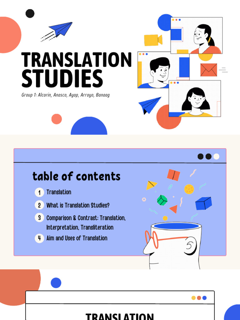 G1 Translation Study | PDF | Translations | Theory